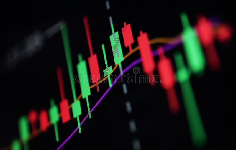 Cryptocurrency Trading Chart Closeup Stock Photo - Image of businessman ...