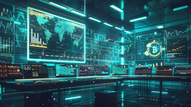 A Cryptocurrency Trading Platform Showcases Market Values, Charts, and ...