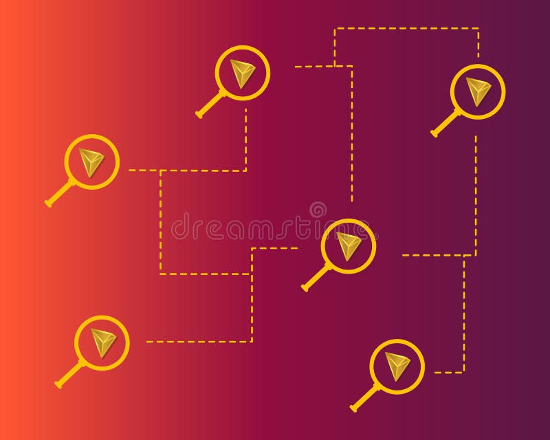 Cryptocurrency Tron stock illustration. Illustration of crypto - 119414560