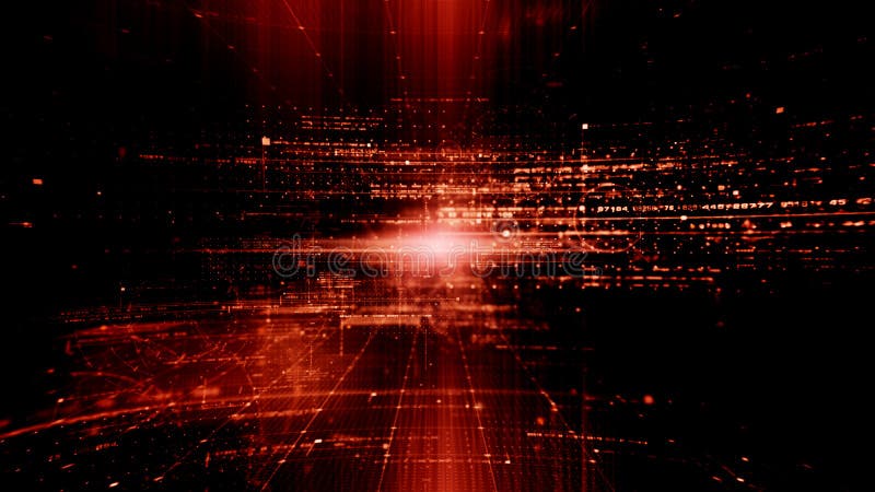 Cryptographic Matrix Blockchain Data Simulation Stock Illustration Illustration Of Complexity