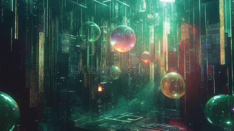 Floating Quantum Encryption System Ai Stock Illustrations – 23 Floating ...