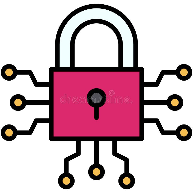 Cryptography Icon, Blockchain Related Vector Illustration Stock Vector ...