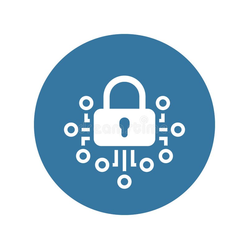 Encryption Key Icon. stock vector. Illustration of internet - 111301477