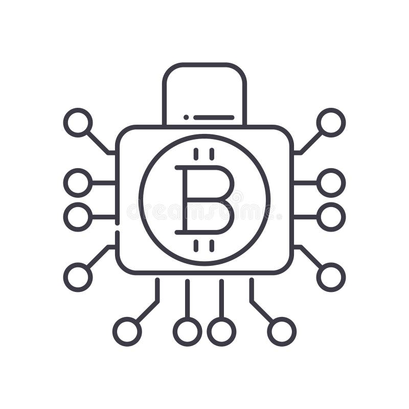 Cryptography Icon, Black Vector Sign with Editable Strokes, Concept ...