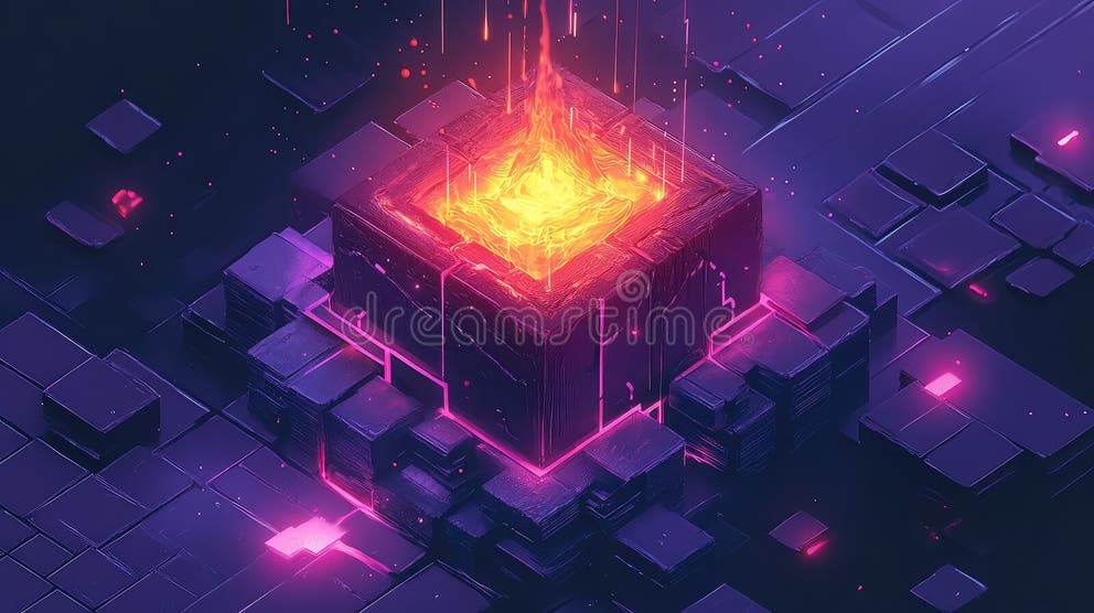 Cryptography Melting Encrypted Message Stock Illustration ...