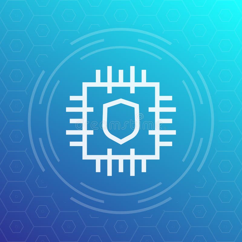 Cryptography Icon in Linear Style Stock Vector - Illustration of ...