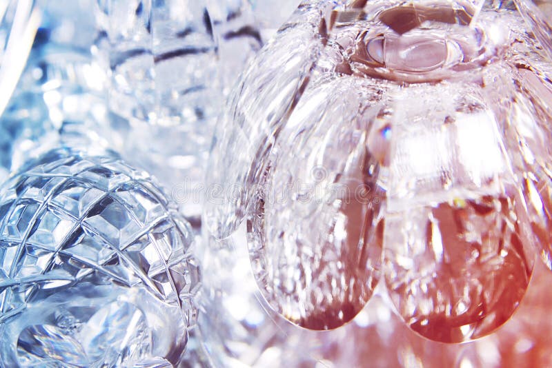 Crystal Objects with Reflection Stock Image - Image of blur, forms ...