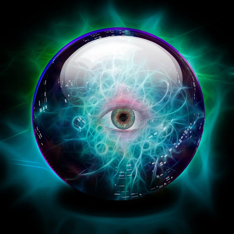 Crystal Ball All Seeing Eye Stock Illustrations – 106 Crystal Ball All ...