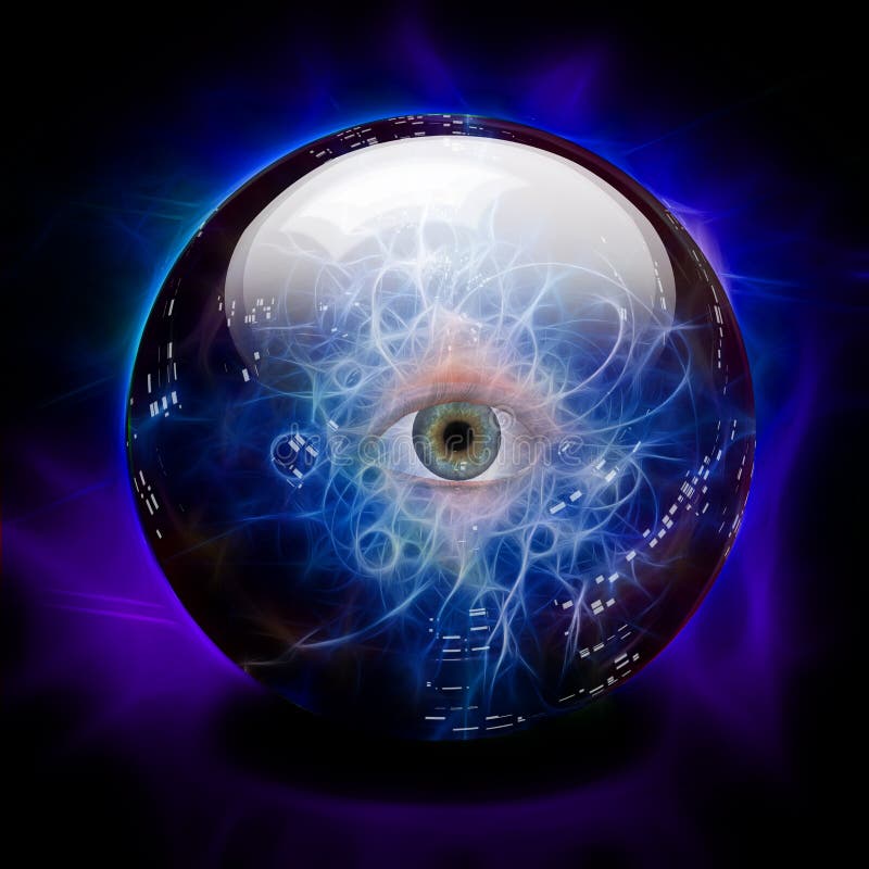 Crystal Ball All Seeing Eye Stock Illustrations – 106 Crystal Ball All ...