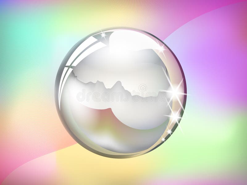 Crystal ball stock vector. Illustration of circle, glass - 50539840