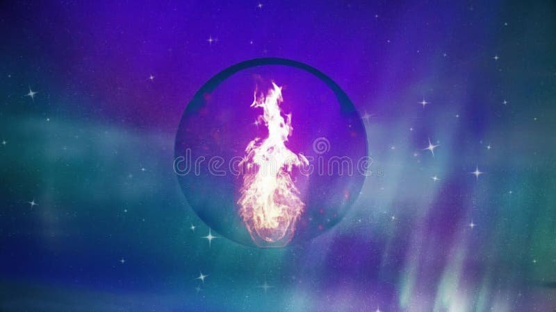 Crystal Ball with Fire stock footage. Video of abstract - 178944584