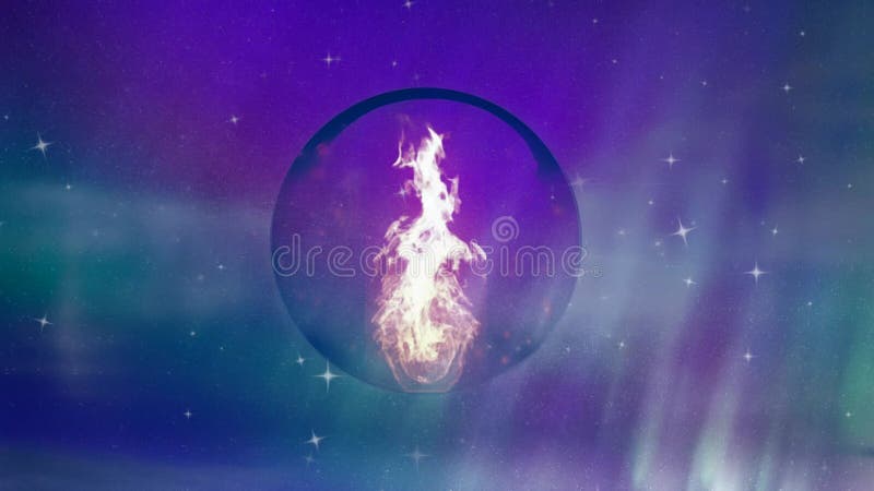 Crystal Ball with Fire Inside Stock Footage - Video of hazard, blaze ...