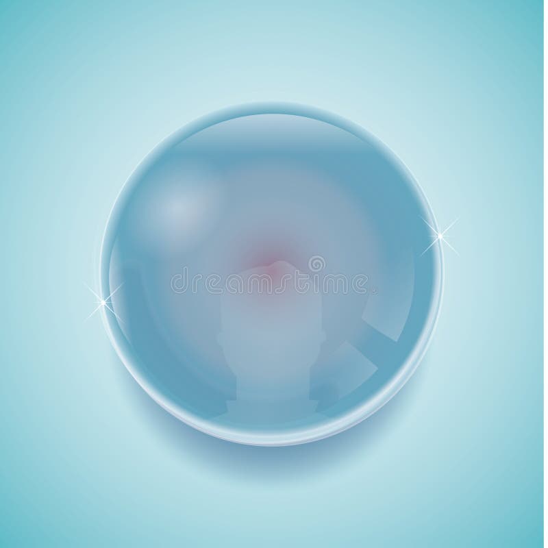 Crystal ball - Gazing ball stock vector. Illustration of crystal - 29793410