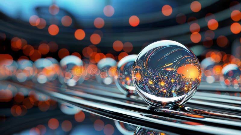 Quantum Gateway: Glass Sphere Reflects a Sky, Hinting at Multiverses ...