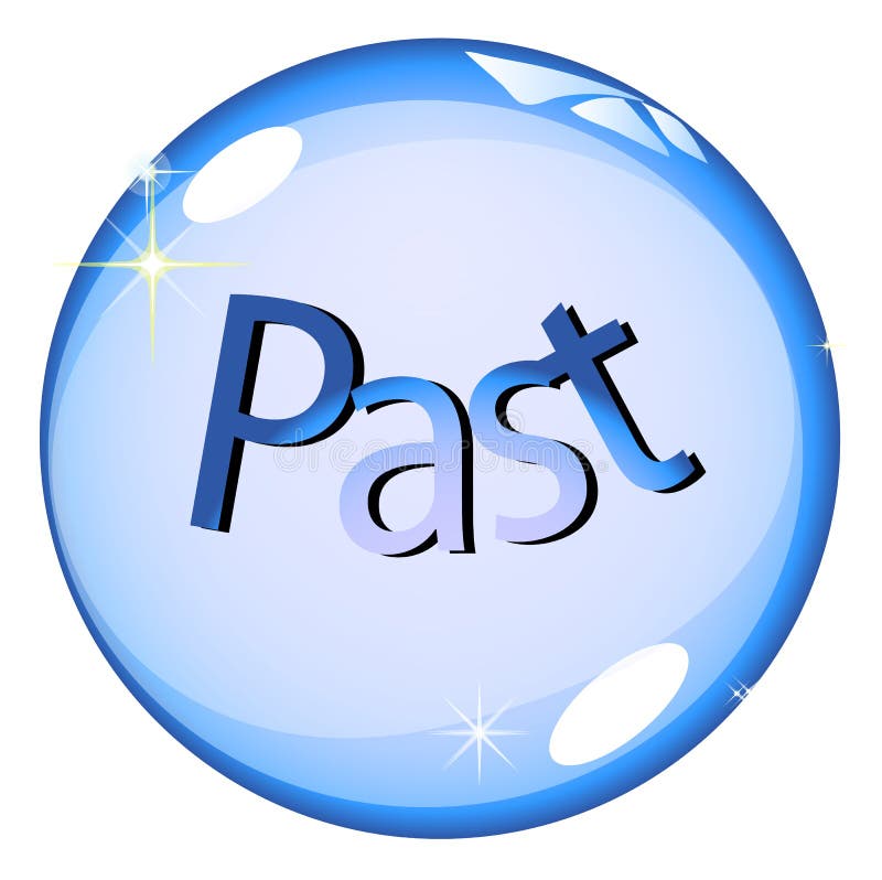 Crystal Ball Past stock illustration. Illustration of foretell - 13962053