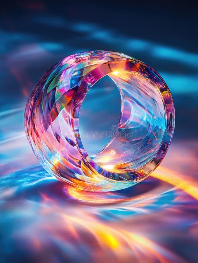 Crystal Ball on Reflective Surface Stock Image - Image of intuition ...