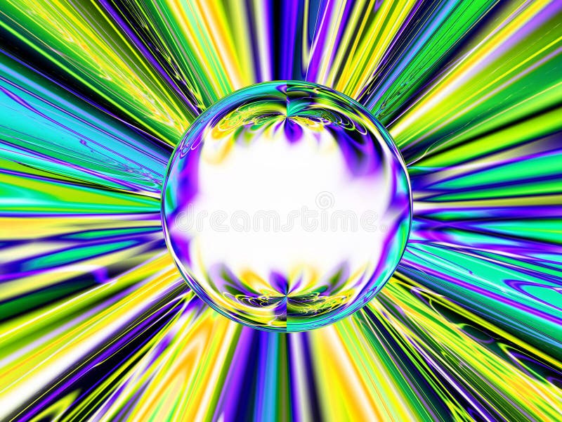 Crystal Ball Telling Future Stock Illustration - Illustration of ball ...