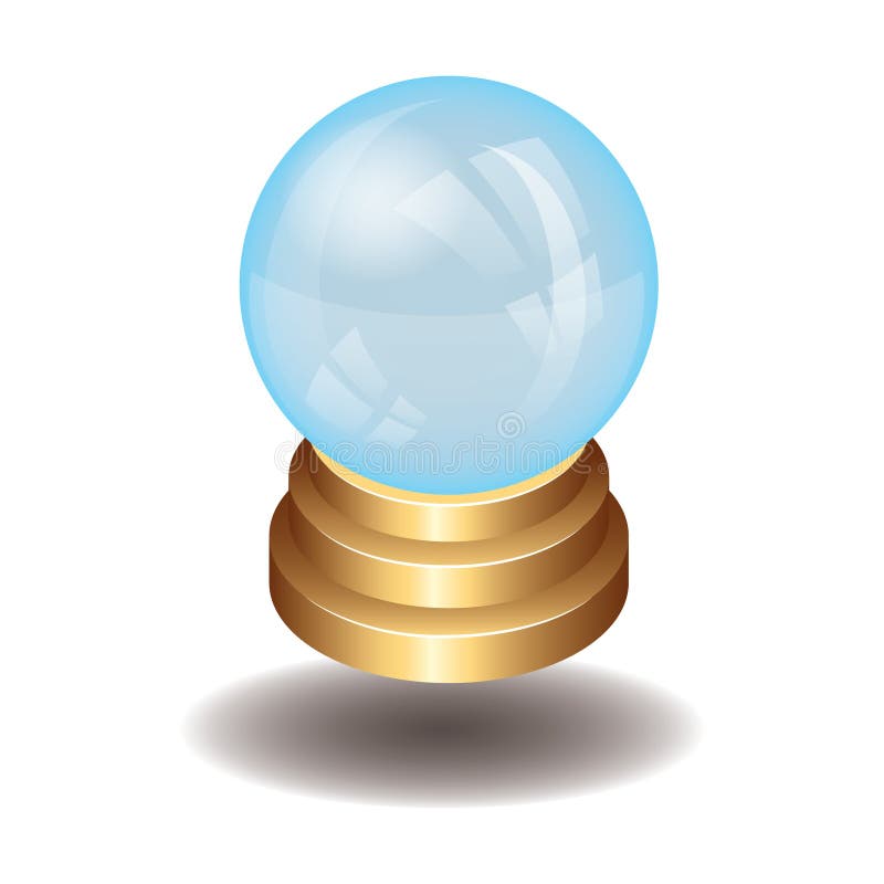 Crystal Ball. Vector Illustration Decorative Design Stock Vector ...