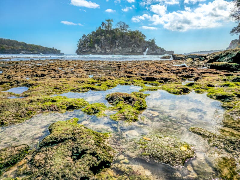 Crystal Bay in Nusa Penida, Indonesia Stock Photo - Image of bali ...