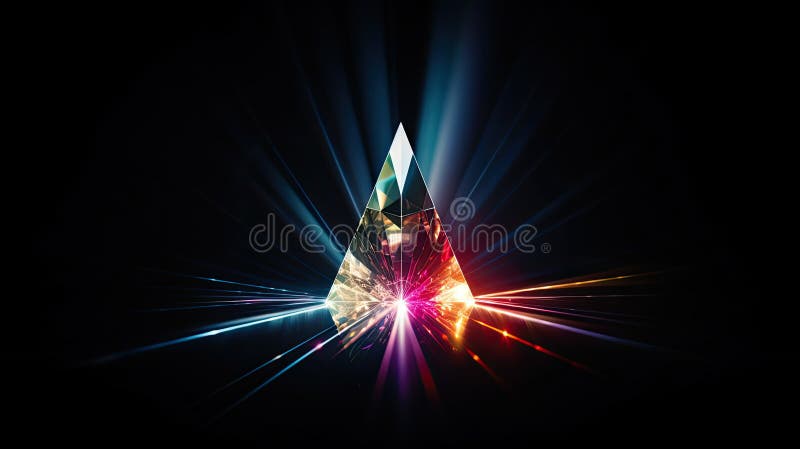 Crystal Black Background with Light Stock Illustration - Illustration ...