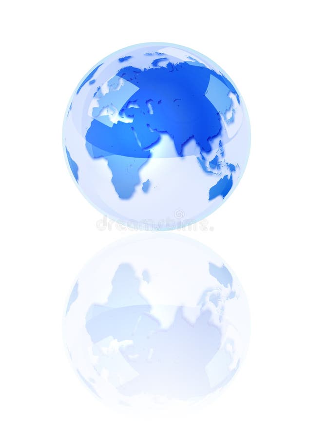 Crystal Blue Earth stock illustration. Illustration of environment ...