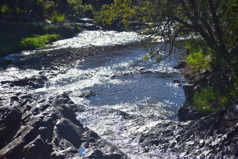 Crystal blue riverflow stock photo. Image of grey, rapid - 253761804