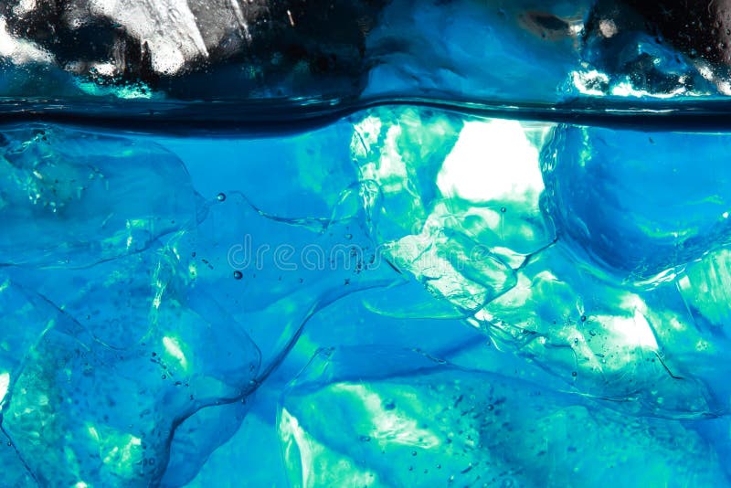 Crystal in blue water stock photo. Image of color, drop - 29059058
