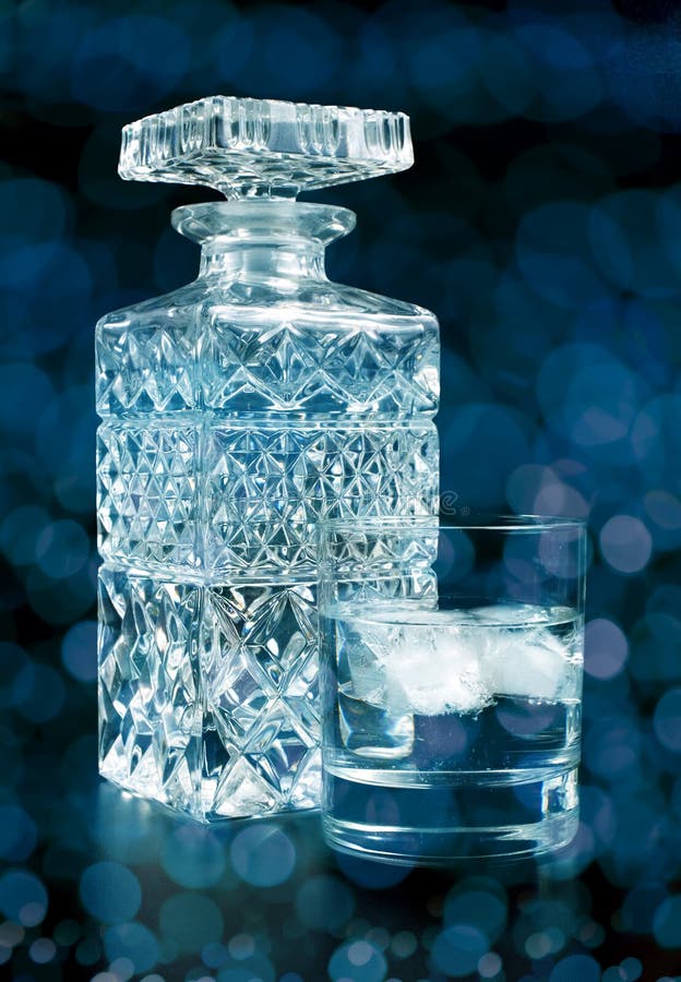 Crystal bottle stock image. Image of drapes, reflection - 495937