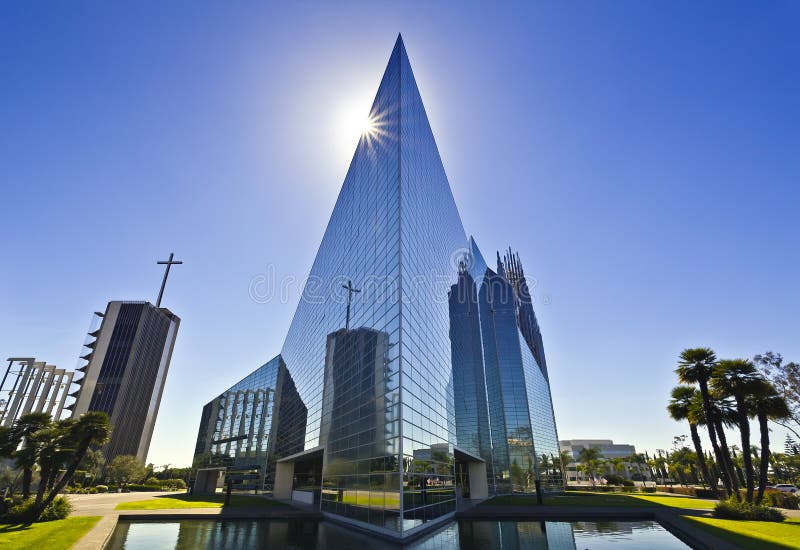 Crystal cathedral stock image. Image of california, road - 26537853