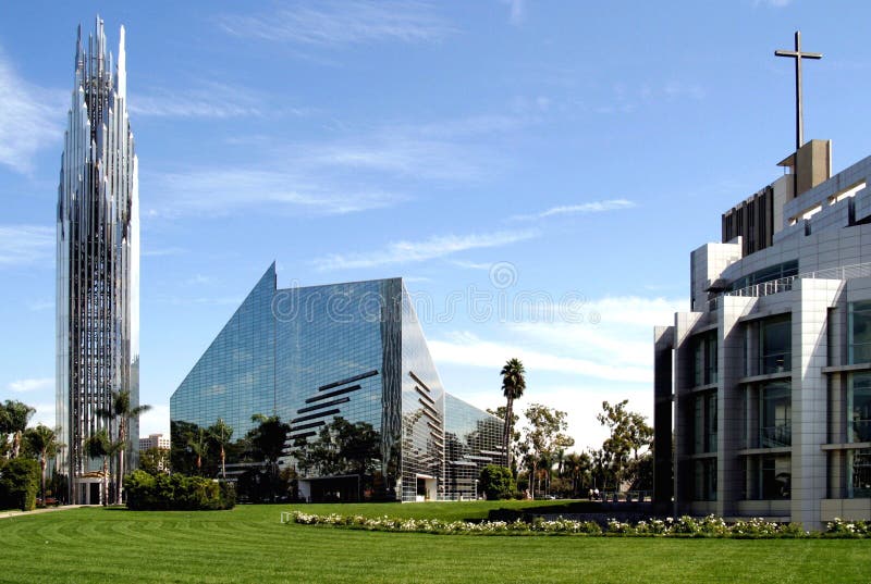 Crystal Cathedral in California Stock Image - Image of green, blue: 4789067