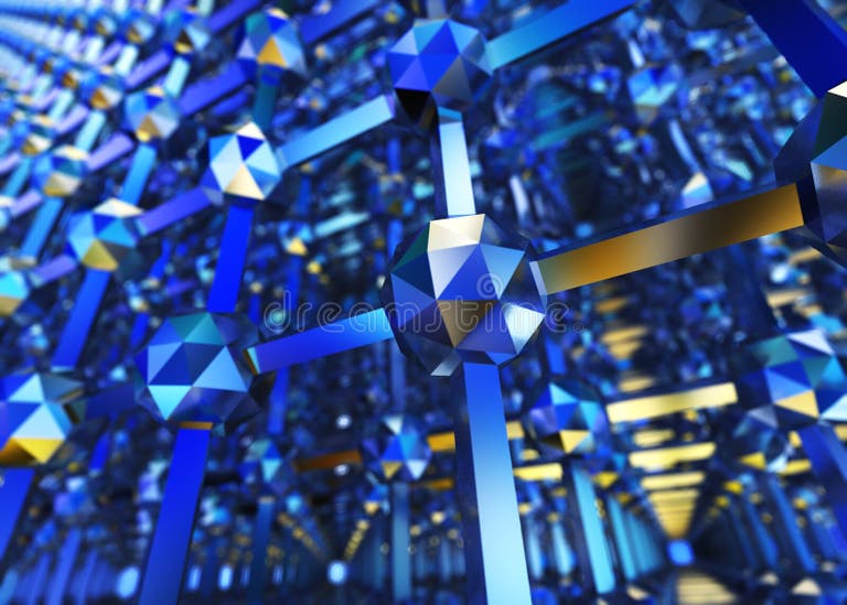 Crystal cell stock illustration. Illustration of concept - 83008716