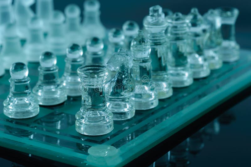 Crystal chess stock photo. Image of reflection, chess - 30393306