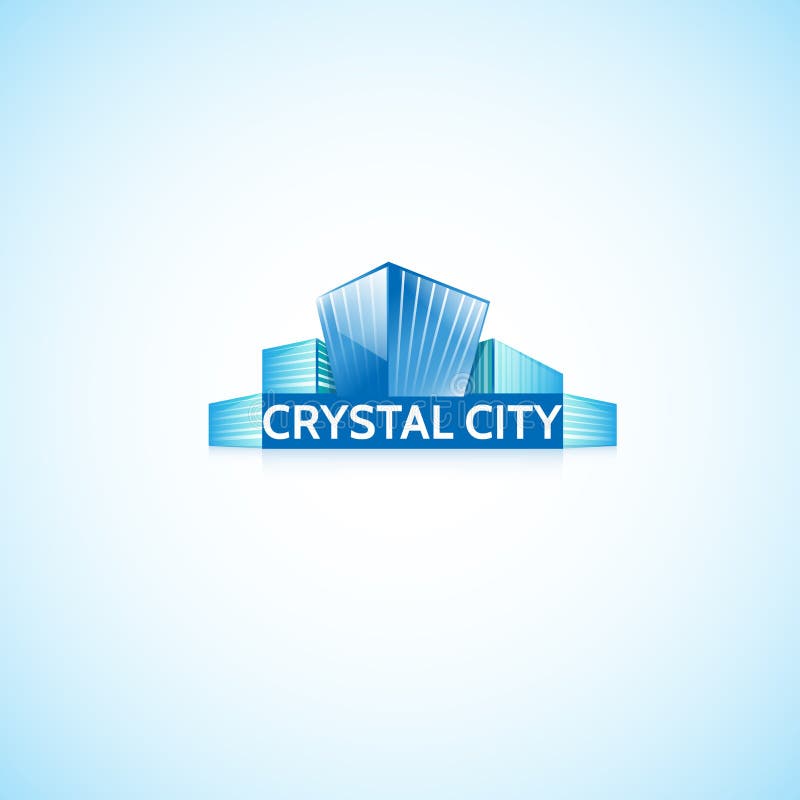 Crystal city stock illustration. Illustration of dynamic - 10746751