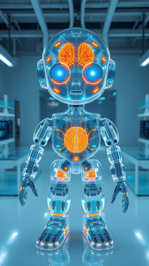 Crystal-Clear Android with Luminescent Neural Network and Glowing ...