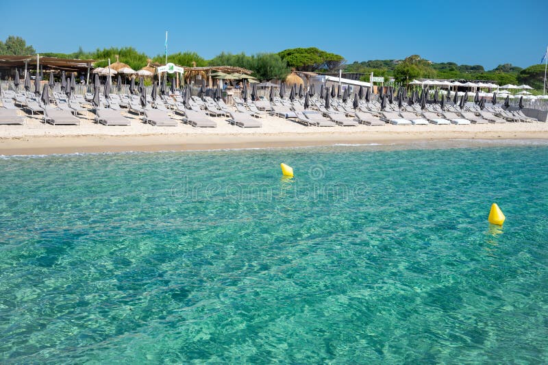 Crystal Clear Blue Water of Legendary Pampelonne Beach Near Saint ... Crystal Clear Blue Water of Legendary Pampelonne Beach Near Saint ...