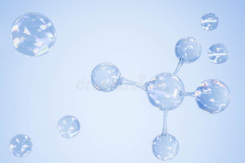 Crystal Clear 3D Molecular Structure Scientific Visualization Design 3D ...