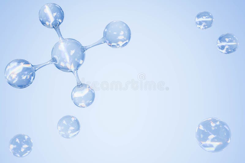Crystal Clear 3D Molecular Structure Scientific Visualization Design 3D ...