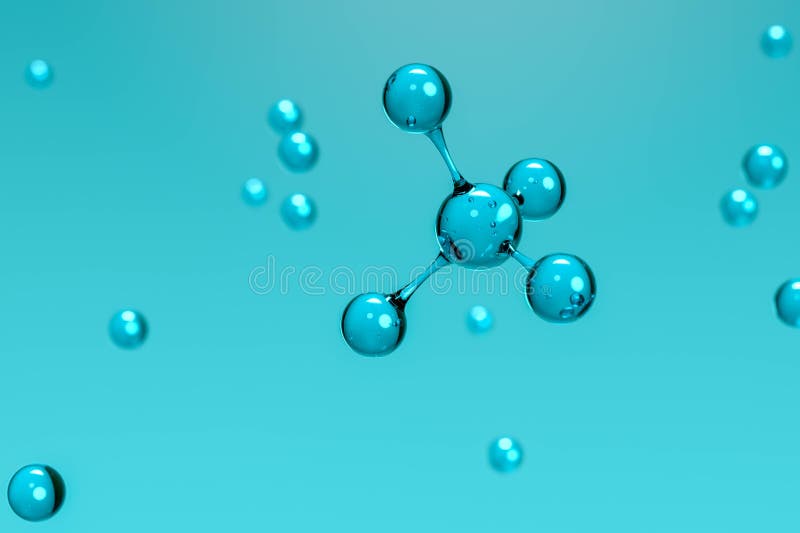 Crystal Clear 3D Molecular Structure Scientific Visualization Design 3D ...
