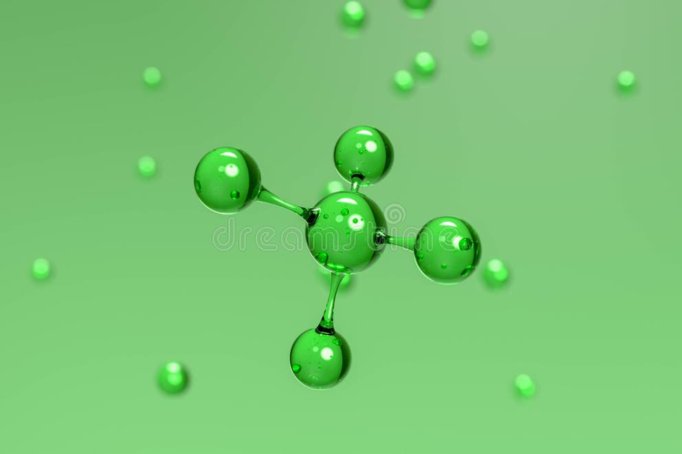 Crystal Clear 3D Molecular Structure Scientific Visualization Design 3D ...