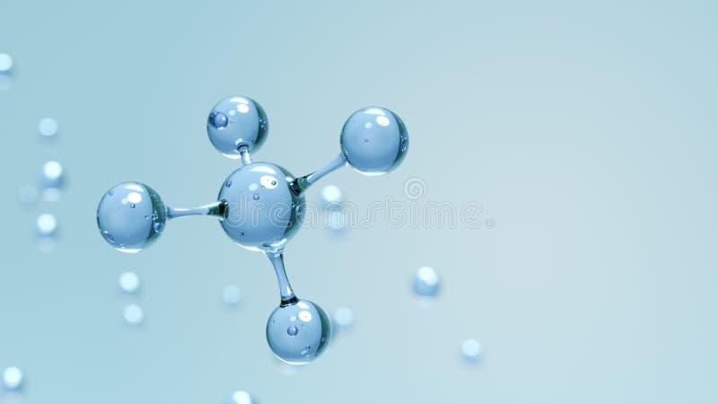 Crystal Clear 3D Molecular Structure Scientific Visualization Design 3D ...