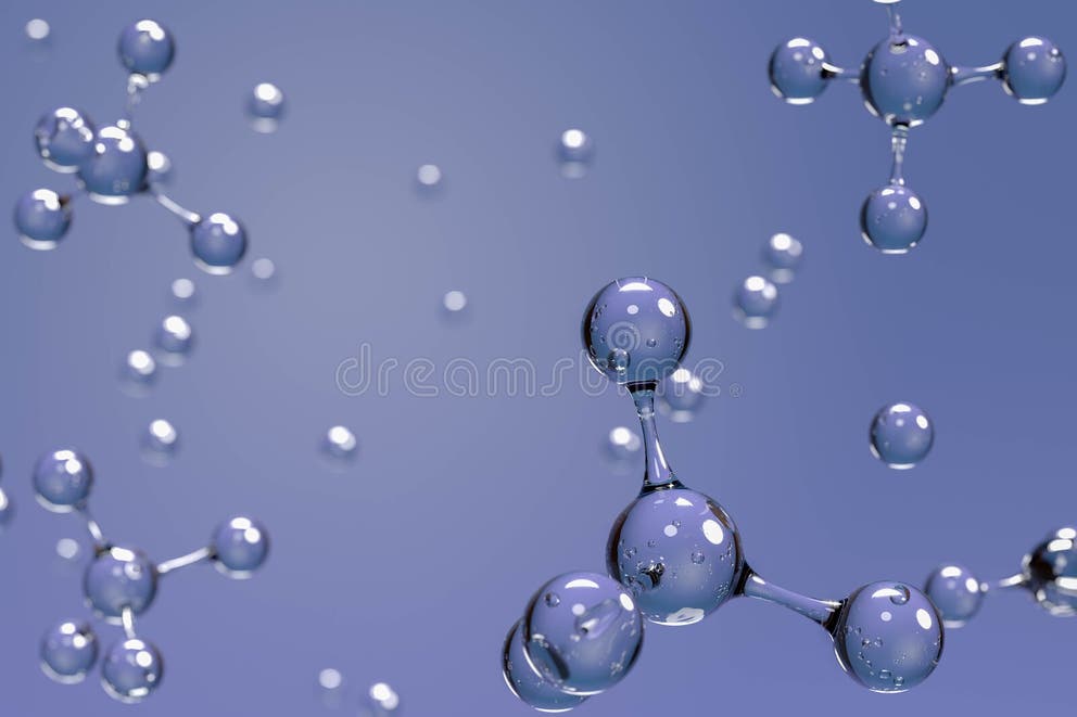 Crystal Clear 3D Molecular Structure Scientific Visualization Design 3D ...