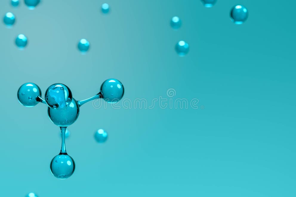 Crystal Clear 3D Molecular Structure Scientific Visualization Design 3D ...