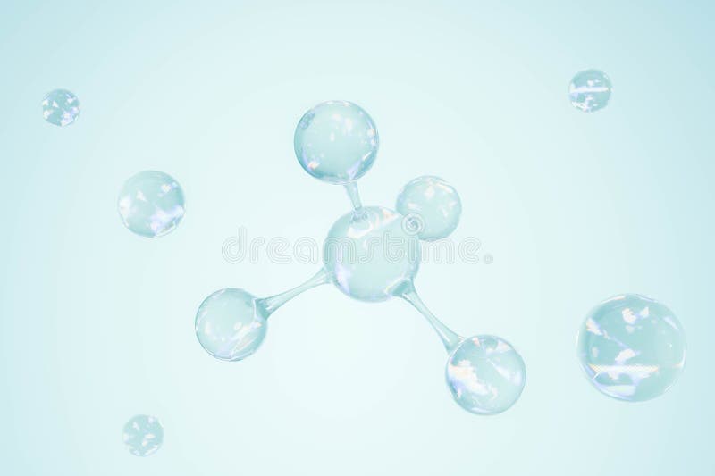 Crystal Clear 3D Molecular Structure Scientific Visualization Design 3D ...