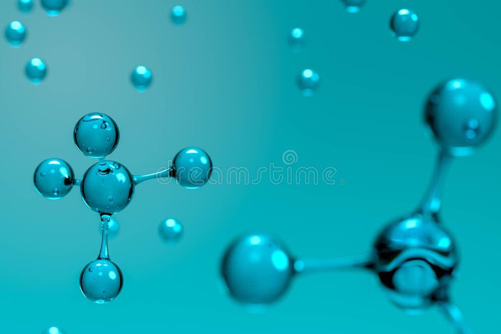 Crystal Clear 3D Molecular Structure Scientific Visualization Design 3D ...