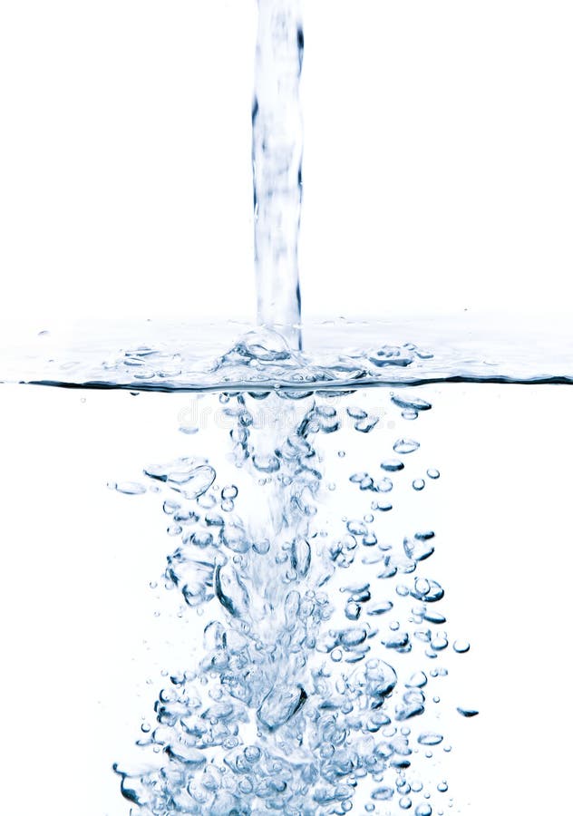 Crystal-clear Flowing Water Stock Photo - Image of ecology, background ...