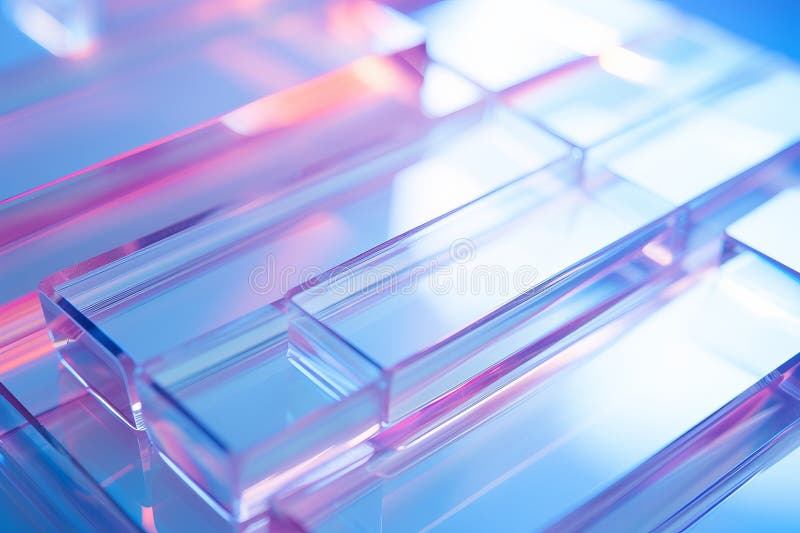 Glass Block Wall, Seamless Texture of Window Units. 3D Visualization ...