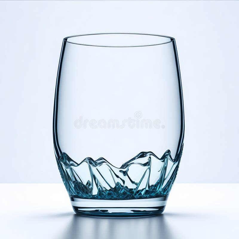 Crystal Clear Glassware Shining on a Background, Generative Ai Stock ...