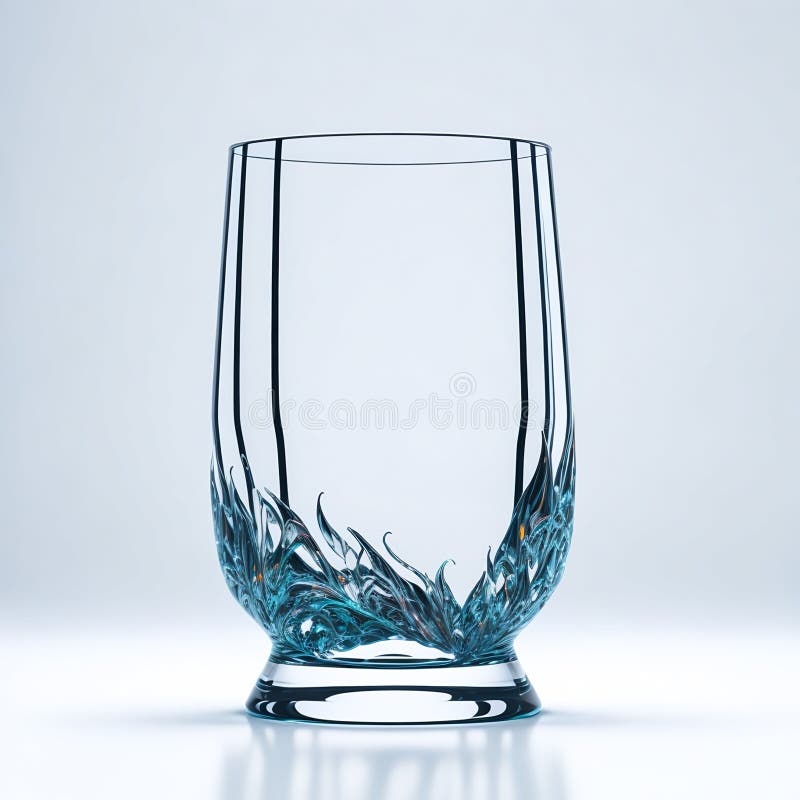 Crystal Clear Glassware Shining on a Background, Generative Ai Stock ...