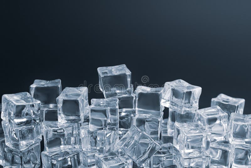 Crystal Clear Ice Cubes on Background Stock Photo - Image of cubes ...