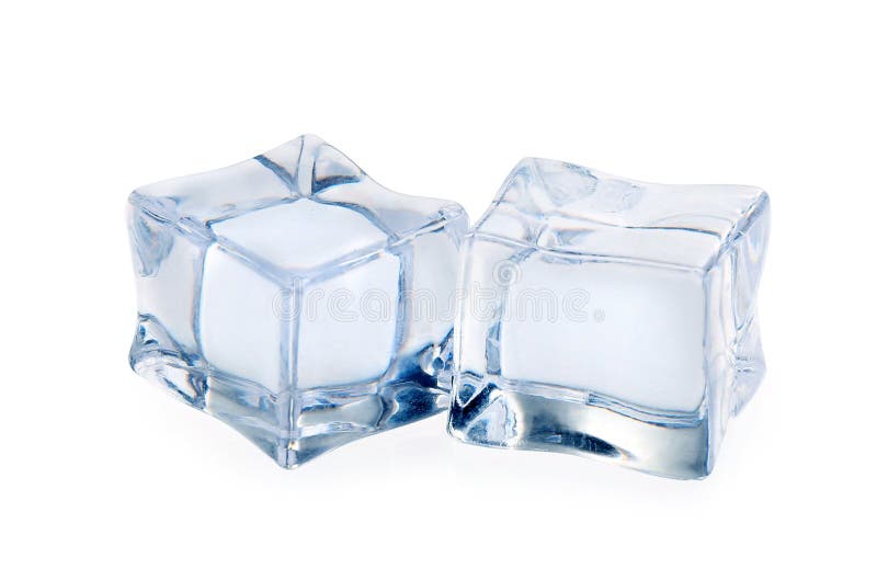 Crystal Clear Ice Cubes Isolated Stock Image - Image of pure, cubes ...